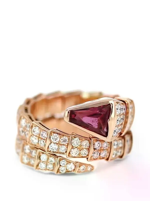 BVLGARI 2020s Serpenti Viper Tourmaline And Diamond Ring