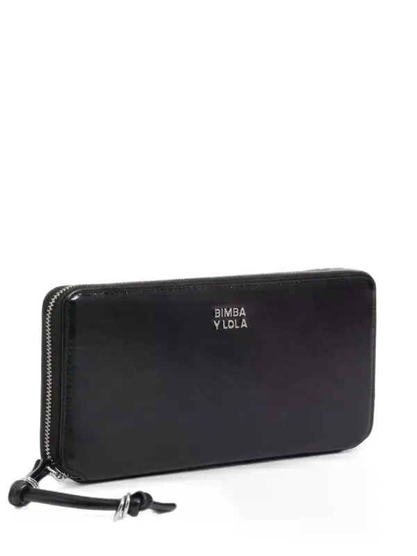 Bimba Y Lola Large Leather Wallet - Black