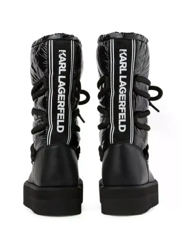 Karl Lagerfeld Skylar Ski Padded High-leg Boots - Black