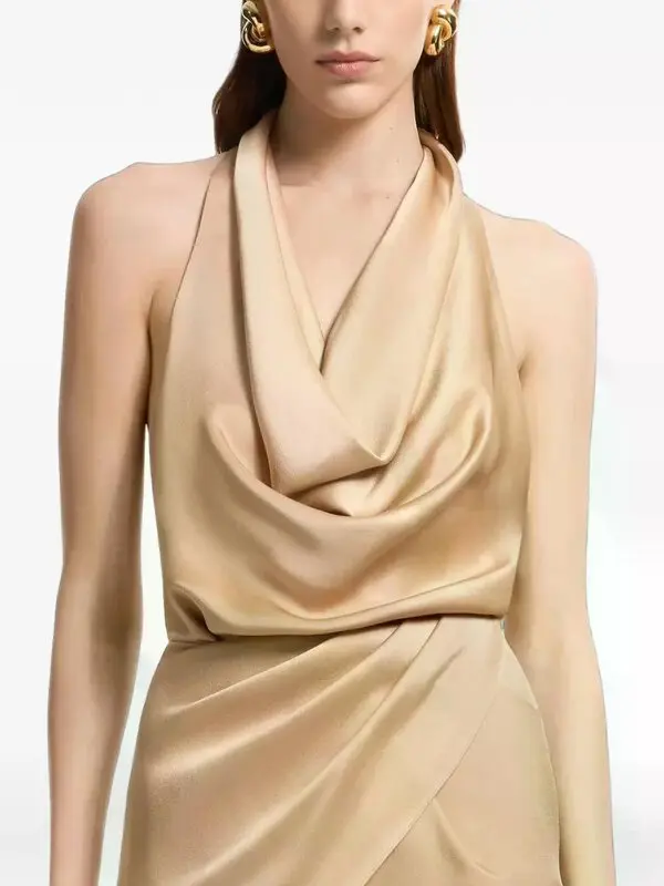 Elie Saab Halter-neck Draped Blouse