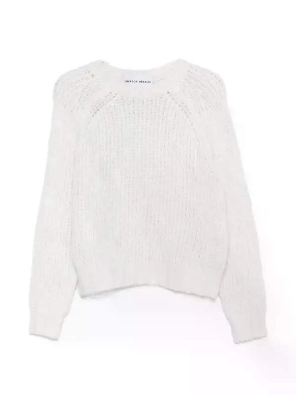 EMERSON RENALDI Open-knit Raglan-sleeve Sweater