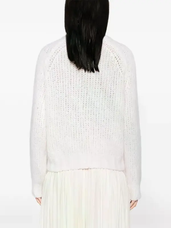 EMERSON RENALDI Open-knit Raglan-sleeve Sweater
