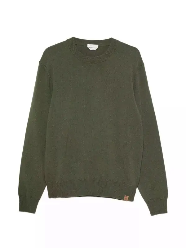 Jacob Cohen Crew Neck Logo Patch Sweater