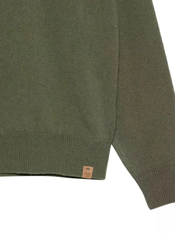 Jacob Cohen Crew Neck Logo Patch Sweater