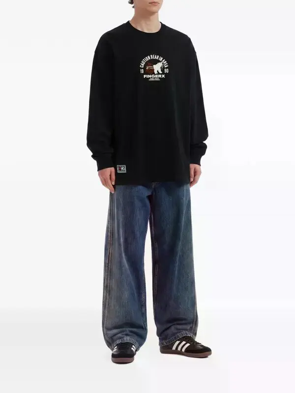 FINGERCROXX Graphic-print Long-sleeve T-shirt