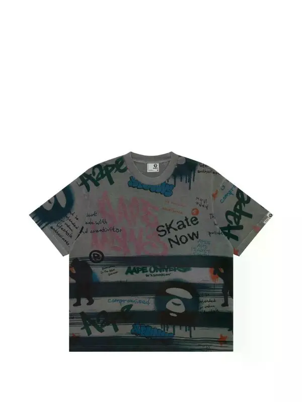 AAPE BY *A BATHING APE Graffiti-print T-shirt