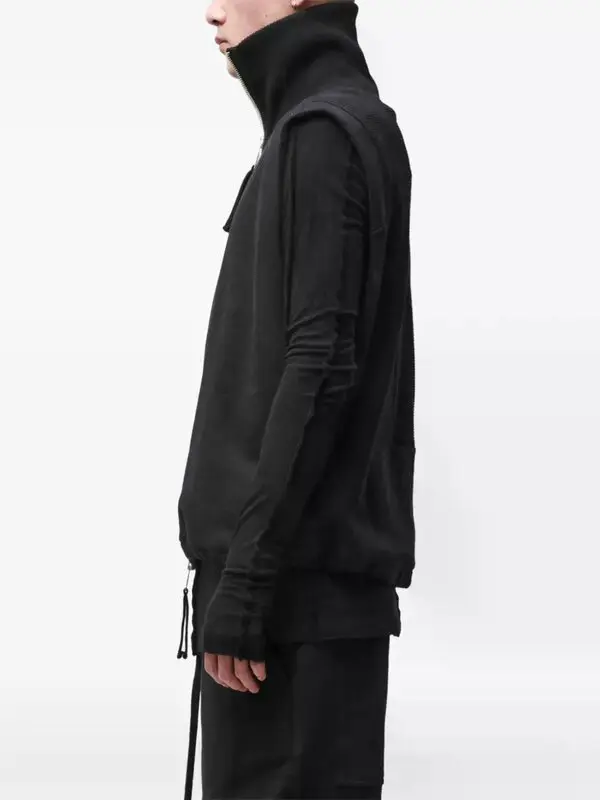 THOM KROM High-neck Sleeveless Hoodie
