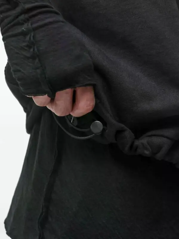 THOM KROM High-neck Sleeveless Hoodie