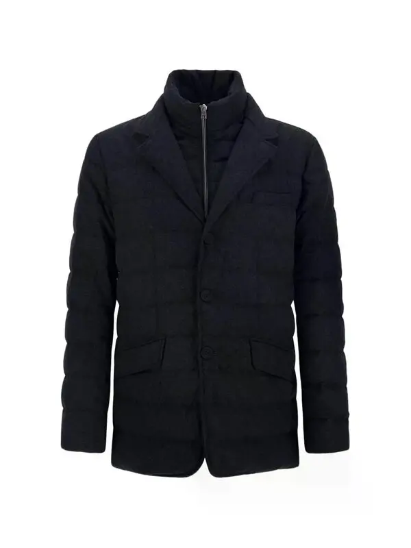 Herno Quilted Flannel Il Blazer Jacket