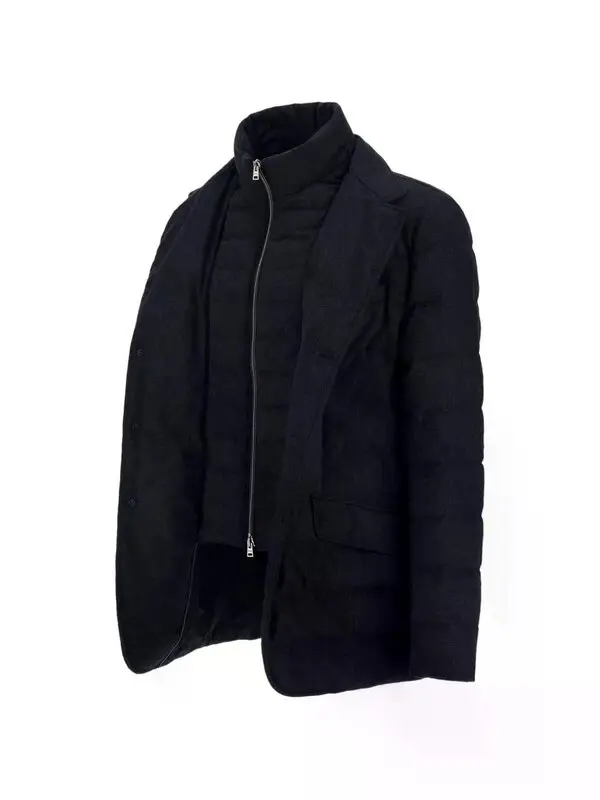 Herno Quilted Flannel Il Blazer Jacket
