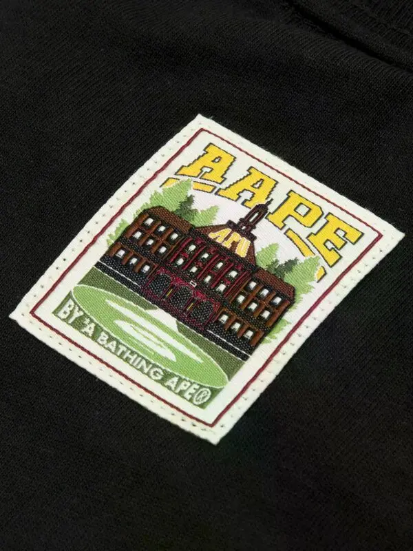 AAPE BY *A BATHING APE Logo-patch Layered-effect T-shirt