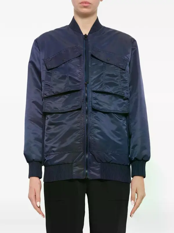 Kenzo Multi-pocket Bomber Jacket - Blue