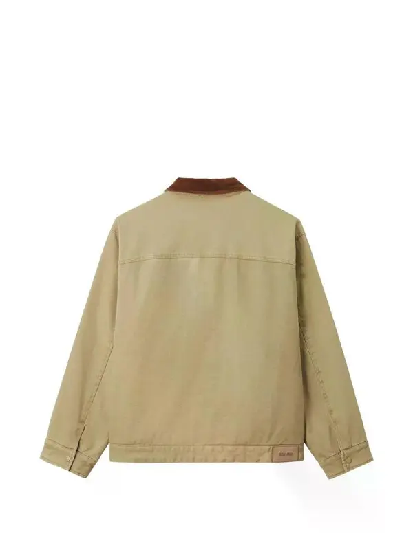 Izzue Corduroy Collar Zip-up Jacket