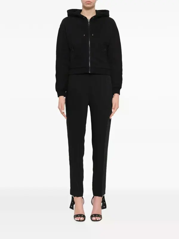 Kenzo Logo Embroidered Zip-up Hoodie