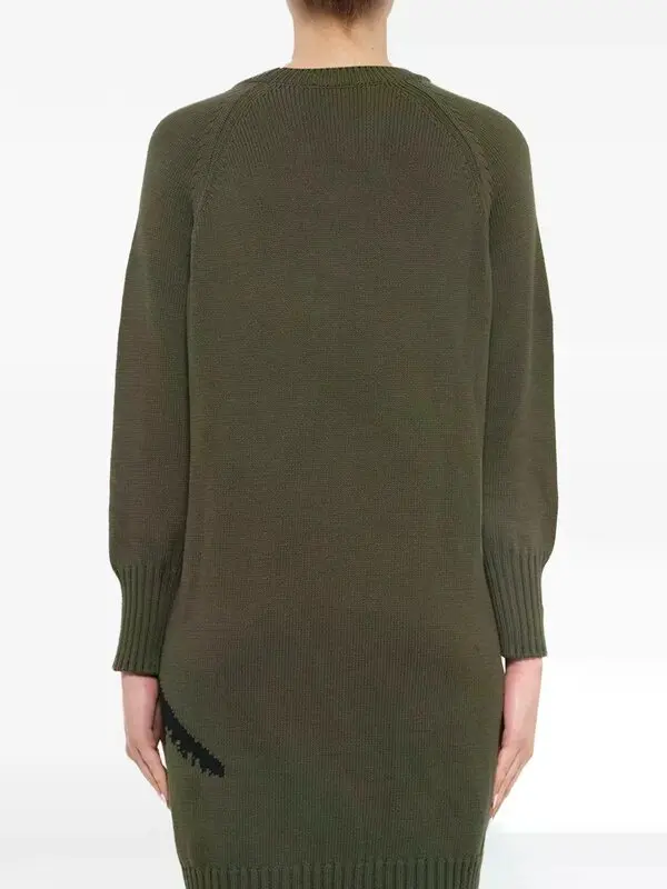 Kenzo Logo Intarsia Knitted Mini Dress