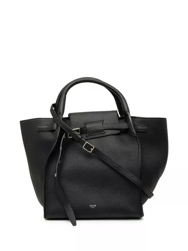 Celine 2018-2026 Small Supple Grained Calfskin Big Bag Satchel - Black