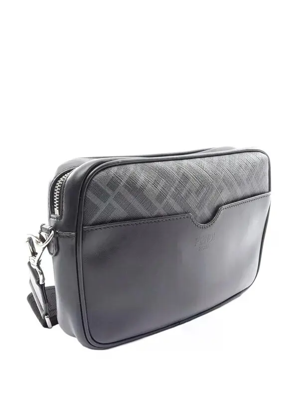 Fendi 2010-2026 Zucca Coated Canvas Logo Camera Bag Crossbody Bag