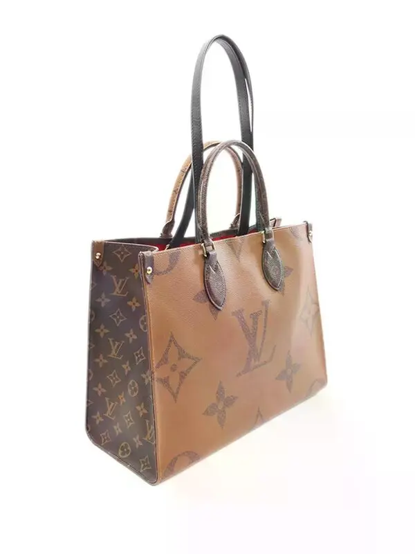 LOUIS VUITTON Monogram Reverse Giant Onthego Mm Satchel