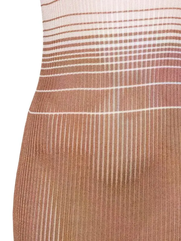 ROBERTO COLLINA Gradient Effect Ribbed-knit Maxi Dress