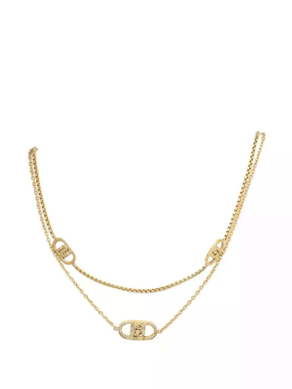 Liu Jo Logo Embellishment Cable-link Chain Necklace