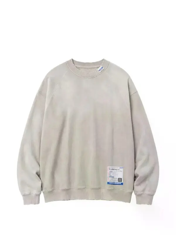 Mihara Yasuhiro Sun-faded Like Distressed Sweatshirt - Neutrals