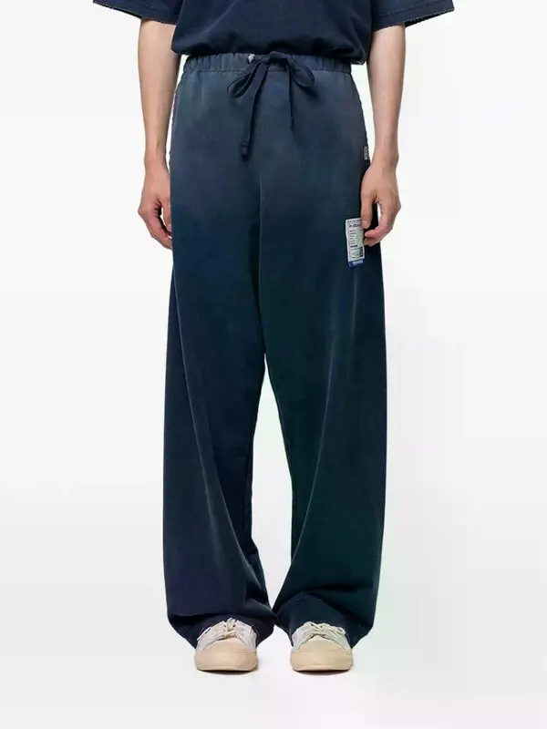 Mihara Yasuhiro Sun Faded Like Distressed Pants - Blue