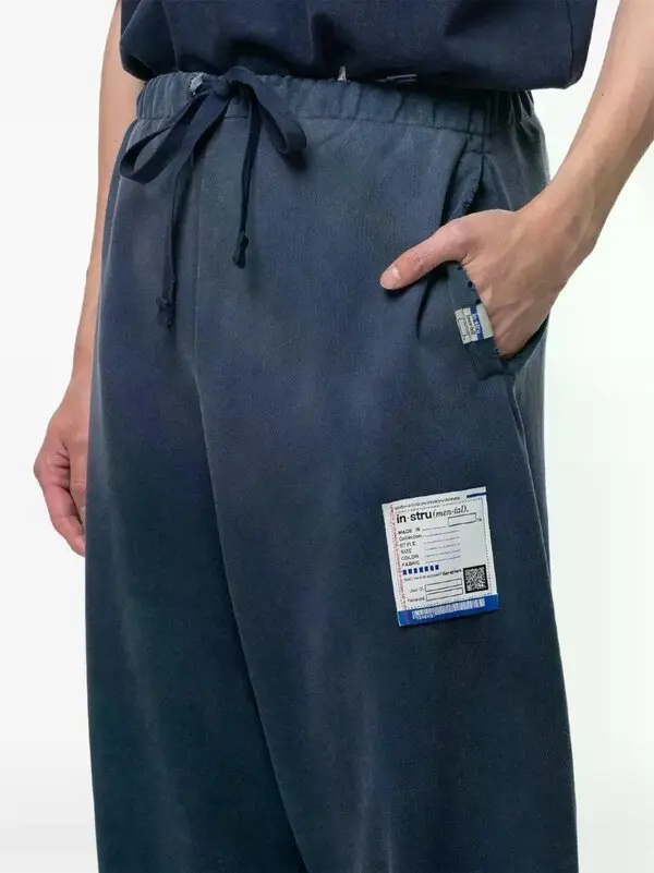 Mihara Yasuhiro Sun Faded Like Distressed Pants - Blue