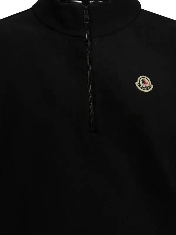 Moncler Logo-patch Quarter-zip Sweatshirt