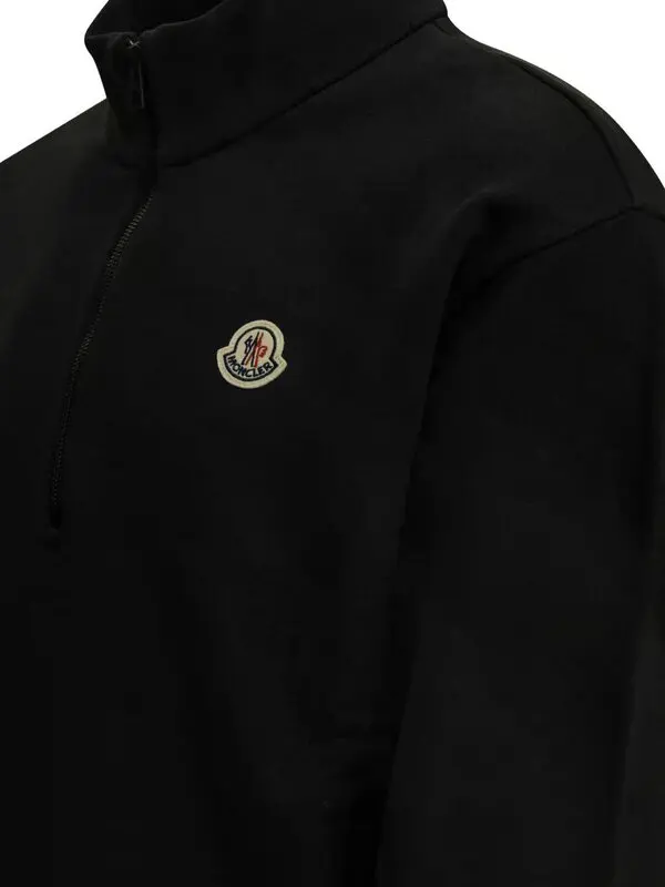 Moncler Logo-patch Quarter-zip Sweatshirt