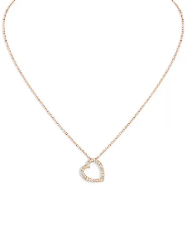 REPOSSI Antifer Diamond Heart Pendant Necklace