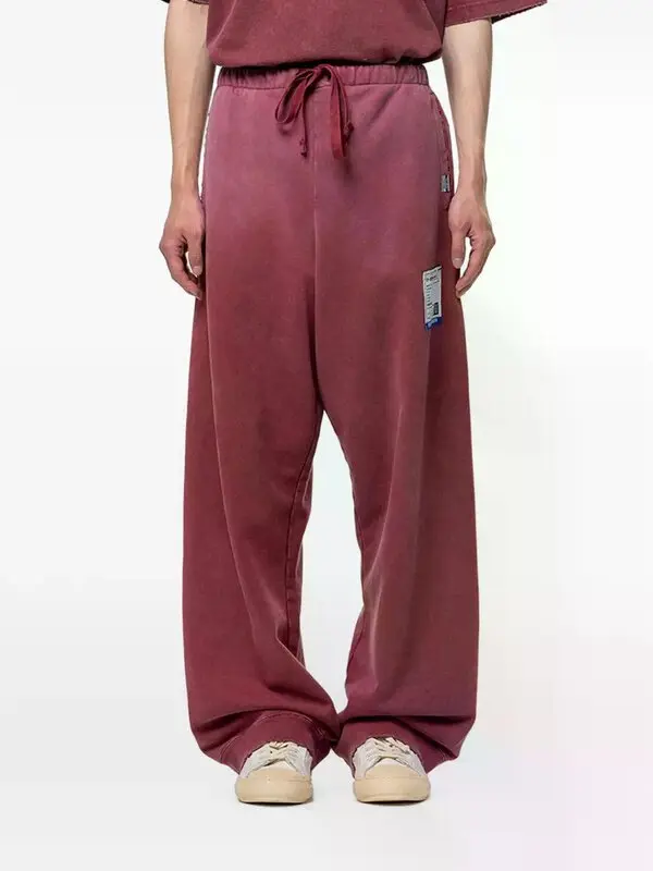 Mihara Yasuhiro Sun-faded Like Distressed Pants - Red