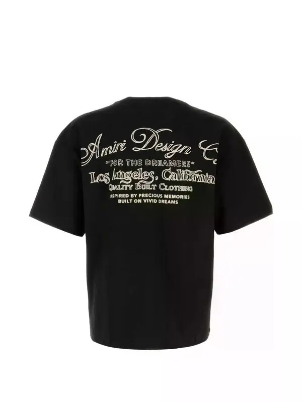 Amiri Dreamers Chain Stitch Oversized T-shirt - Black