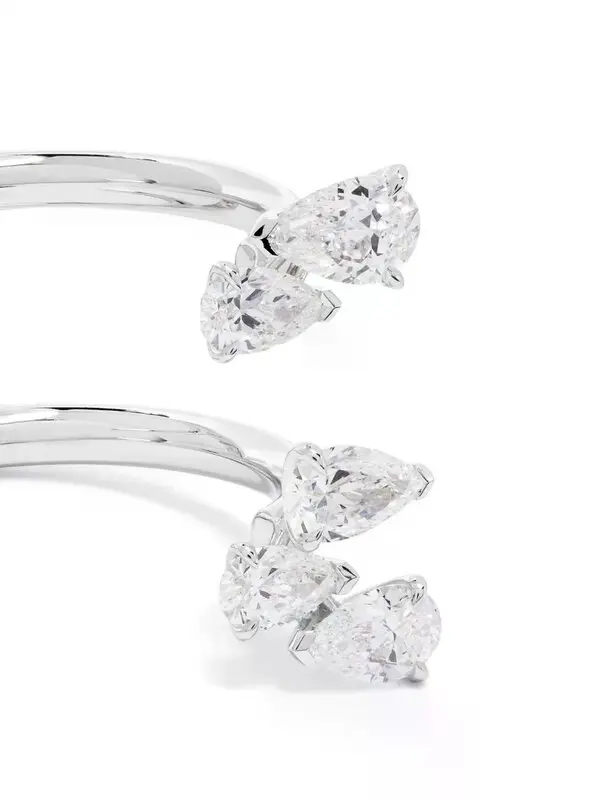 REPOSSI 18kt White Gold Serti Sur Vide Diamong Ring