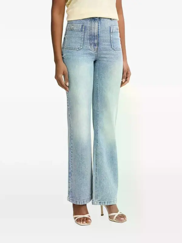 MORGAN Bow-embellished Patch-pocket Jeans