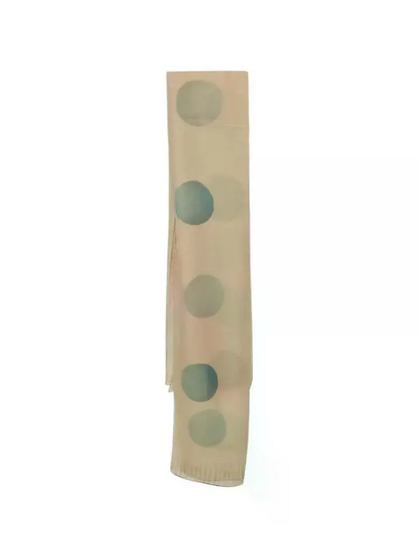 BVLGARI Polka Dot-print Scarf - Yellow