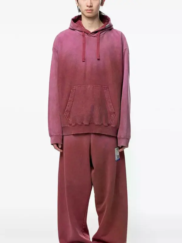 Mihara Yasuhiro Distressed Hoodie - Red