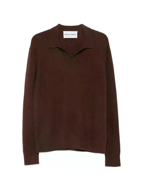 EMERSON RENALDI Polo Collar Sweater