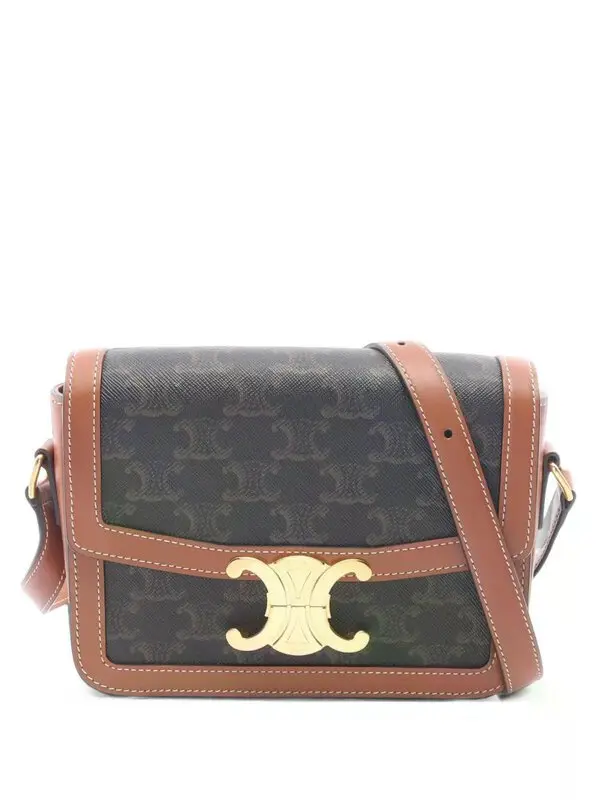 Celine 2010s Triomphe Mini Bag - Brown