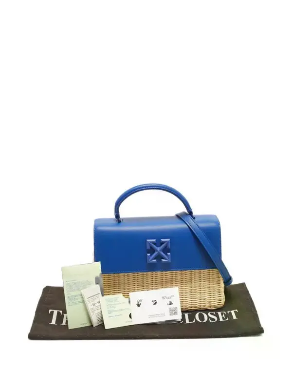 Off-White Jitney 1.4 Wicker Tote Bag