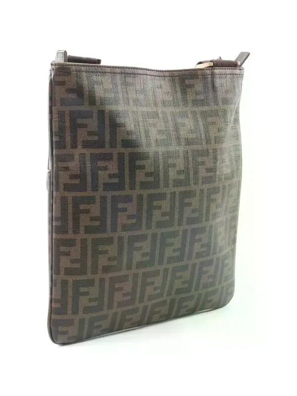 Fendi 2010s Zucca Shoulder Bag - Brown