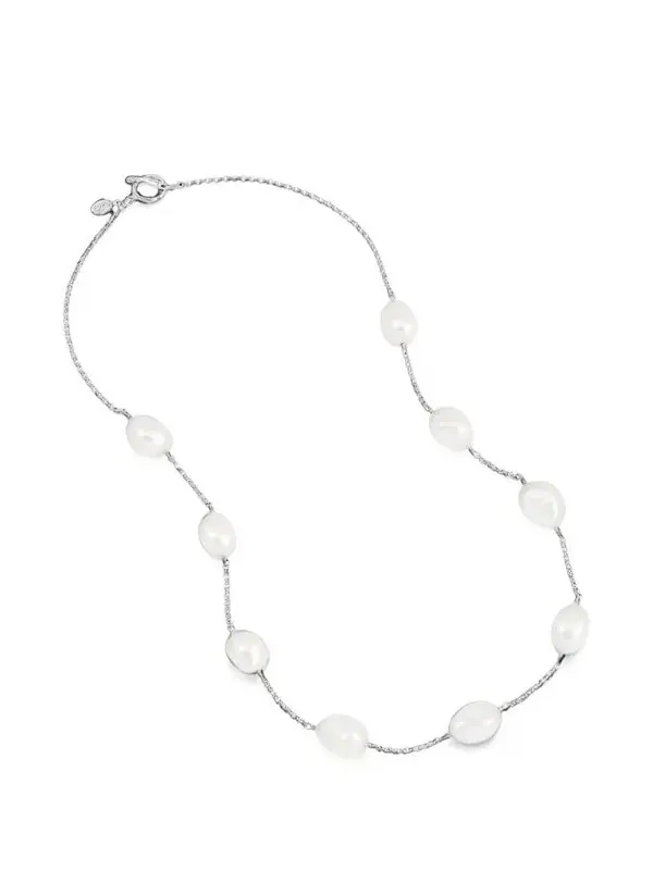 DOWER & HALL Baroque Luna Pearl Chain Necklace