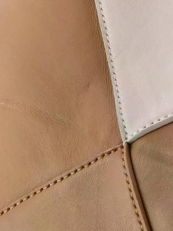 Loewe Puzzle Fold Leather Medium Tote Bag - Neutrals
