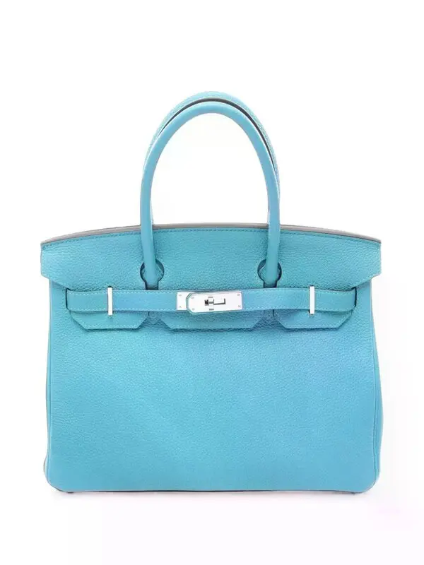 Hermès 2012 Birkin 30 Togo Leather Tote Bag - Blue