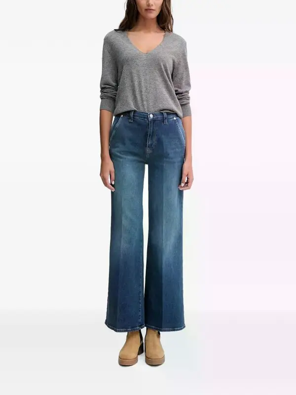 BENETTON V-neck Knitted Sweater