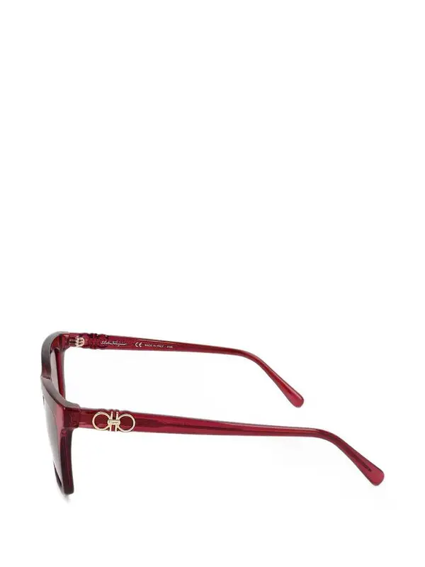 FERRAGAMO Gancini Rectangle-frame Sunglasses