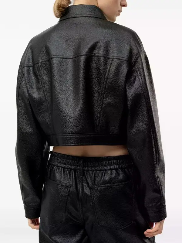 Hugo Relaxed-fit Jacket In Faux Leather