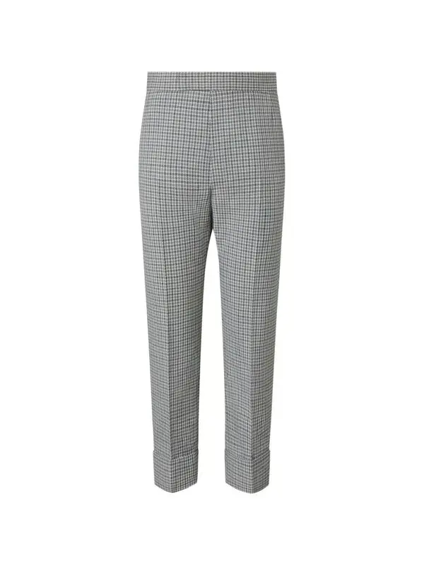 Thom Browne Wool Pique Gunclub Check Double Needle Stitch Trousers