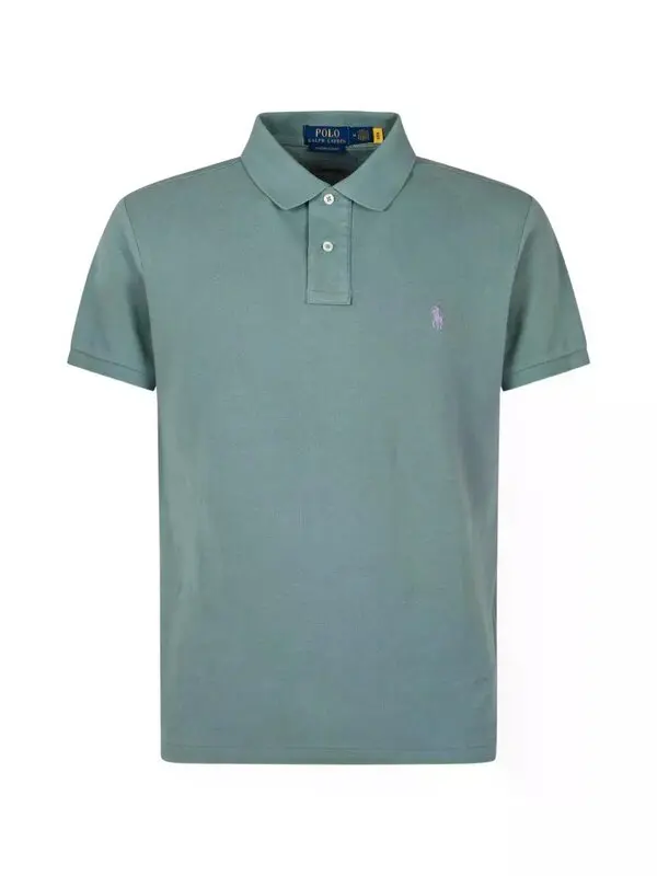 Polo Ralph Lauren The Iconic Custom Slim-fit Mesh Polo - Green