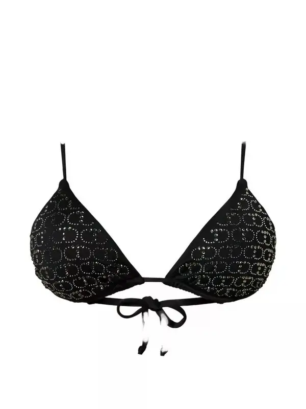 TWINSET Embellished Triangle Bikini Top