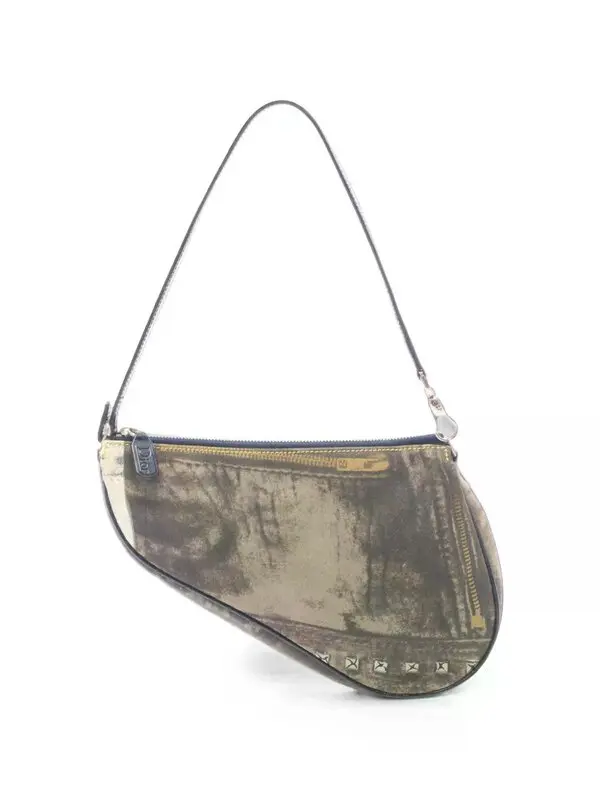 Dior 2000s Saddle Shoulder Bag - Grey